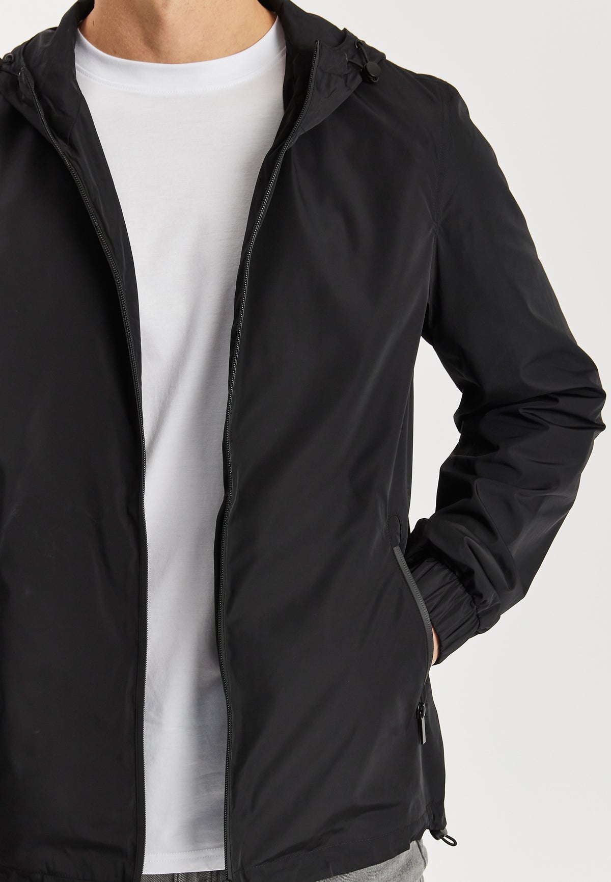 Black Nylon Jacket – Luciano Fashion Limited